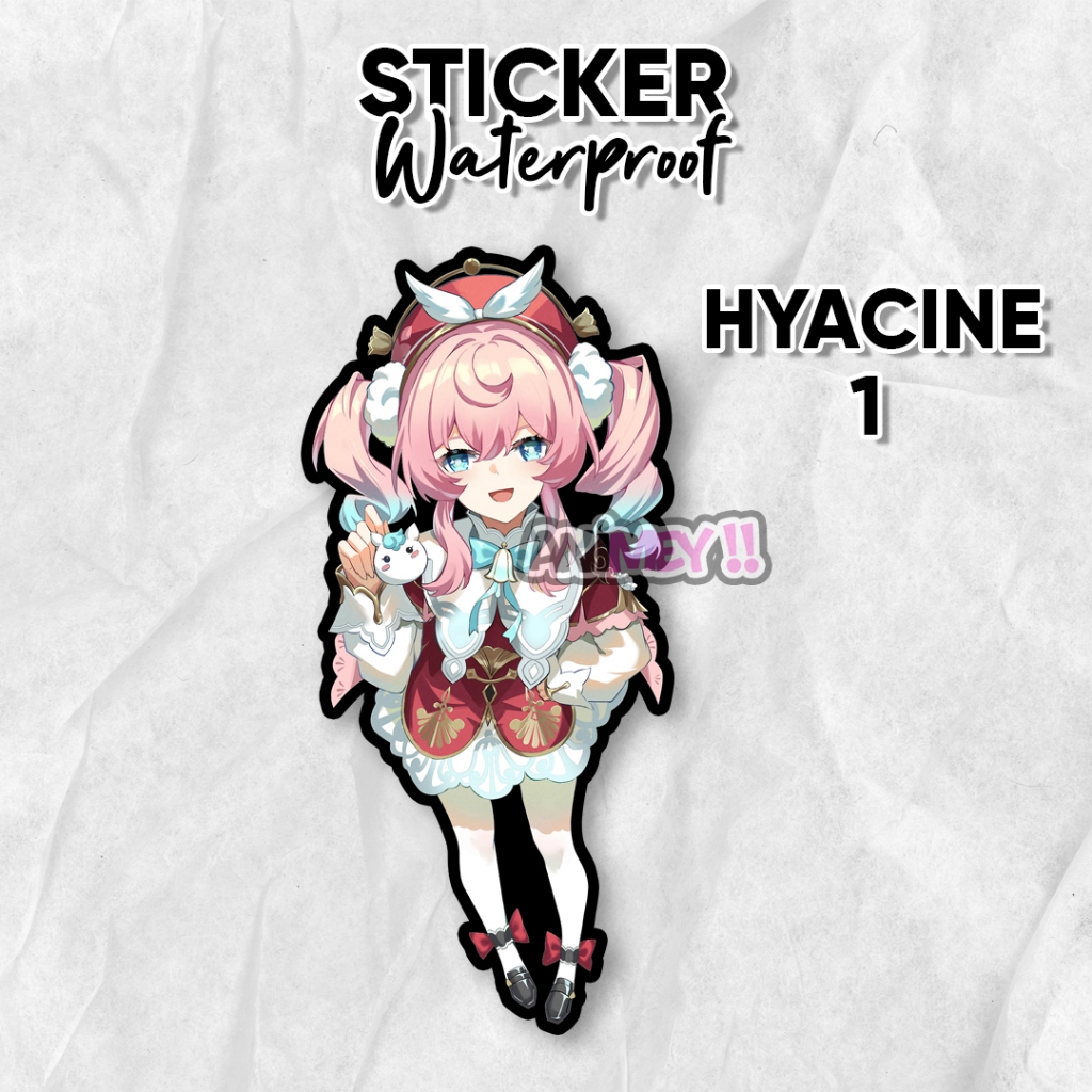 Jual Stiker Hyacine Game Honkai Star Rail / Sticker Anime Waterproof ...