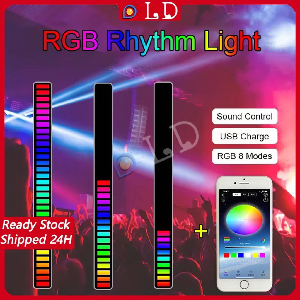 Jual KA Audio Lampu LED RGB bar Strip spectrum Audio Indicator voice ...