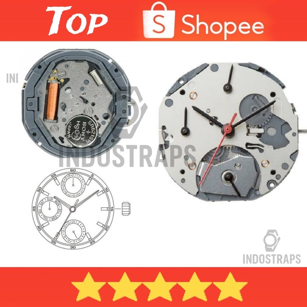 Jual mesin jam tangan Miyota 6p27 original | Shopee Indonesia