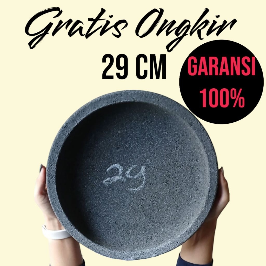 Jual COBEK BATU ASLI MERAPI MAGELANG 29 CM | Shopee Indonesia