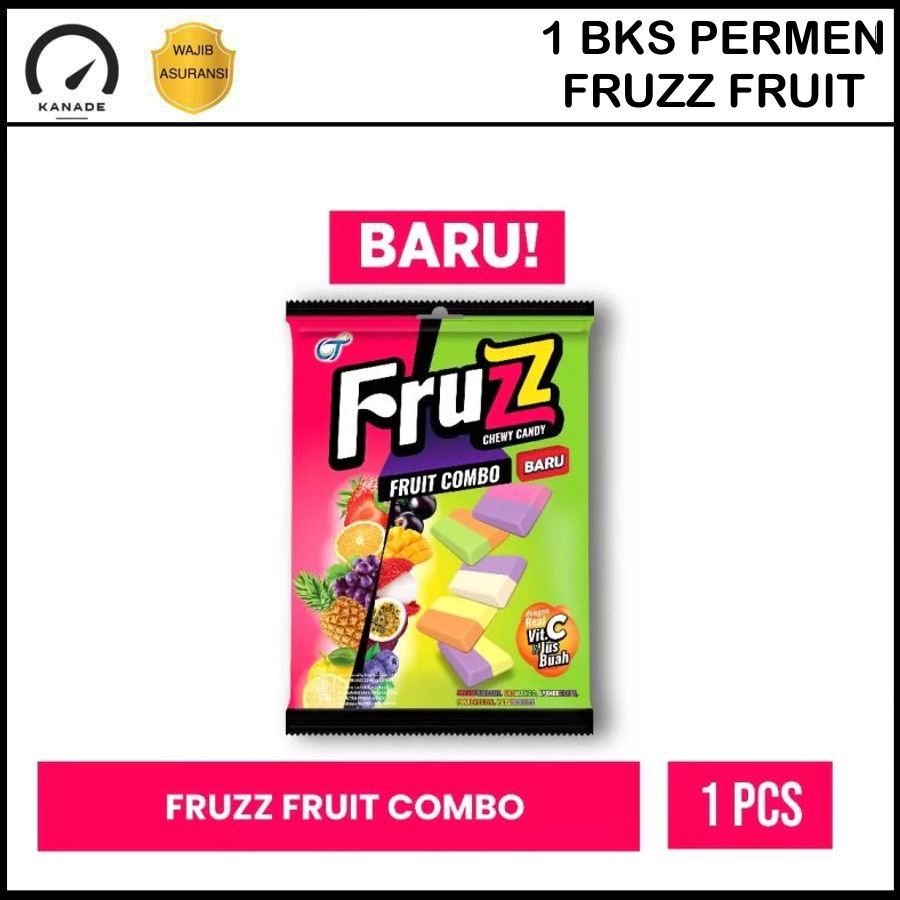 Jual Permen Fruzz Fruit Chewy Candy Dengan Vitamin C & Jus Buah Asli ...