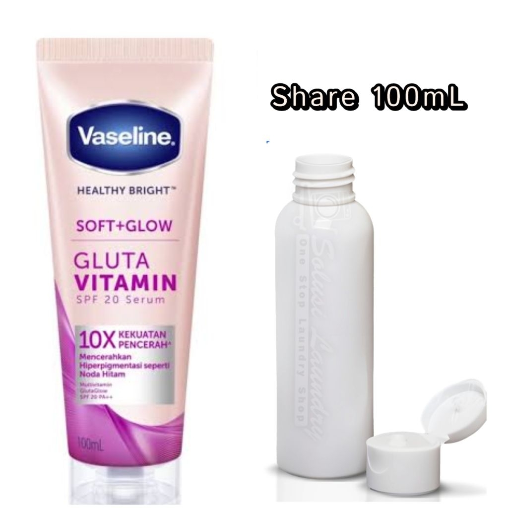 Jual Vaseline Soft & Glow Gluta Glow SHARE 100 mL Vitamin Body Serum ...