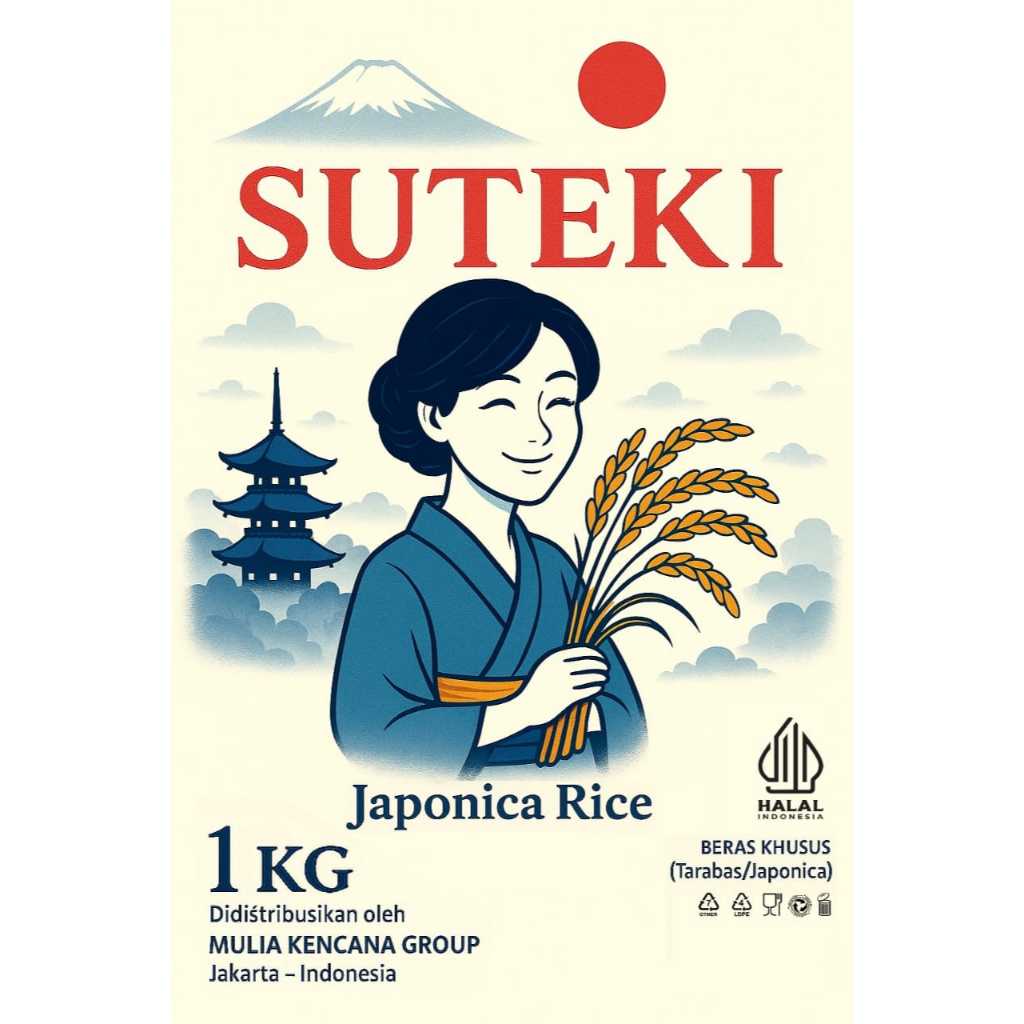 Jual BERAS JAPONICA 1 KG JAPONICA RICE / BERAS JEPANG / BERAS SUSHI ...