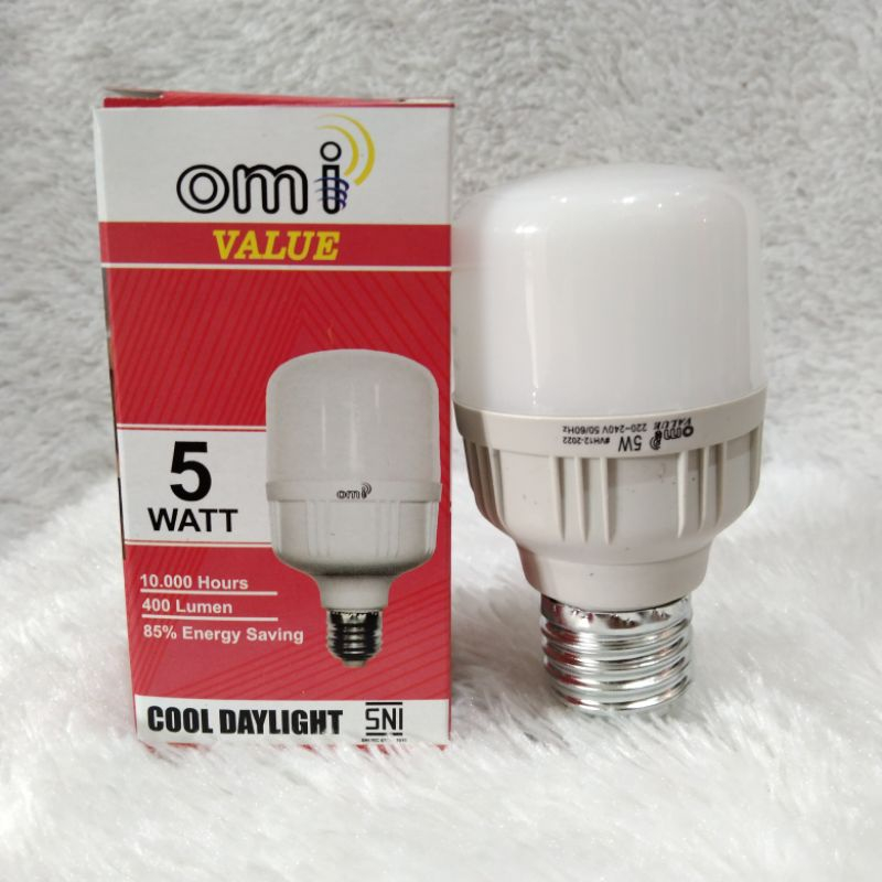 Jual Omi Bohlam Bola Lampu Led Murah Terang Cahaya Putih 5 Watt | Shopee Indonesia