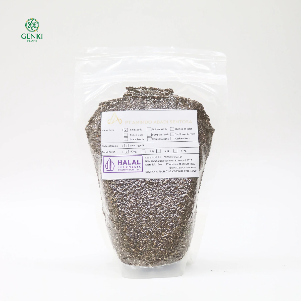 Jual Amindo Natural Black Chia Seed / Biji Chia Hitam - 500 g | Shopee ...