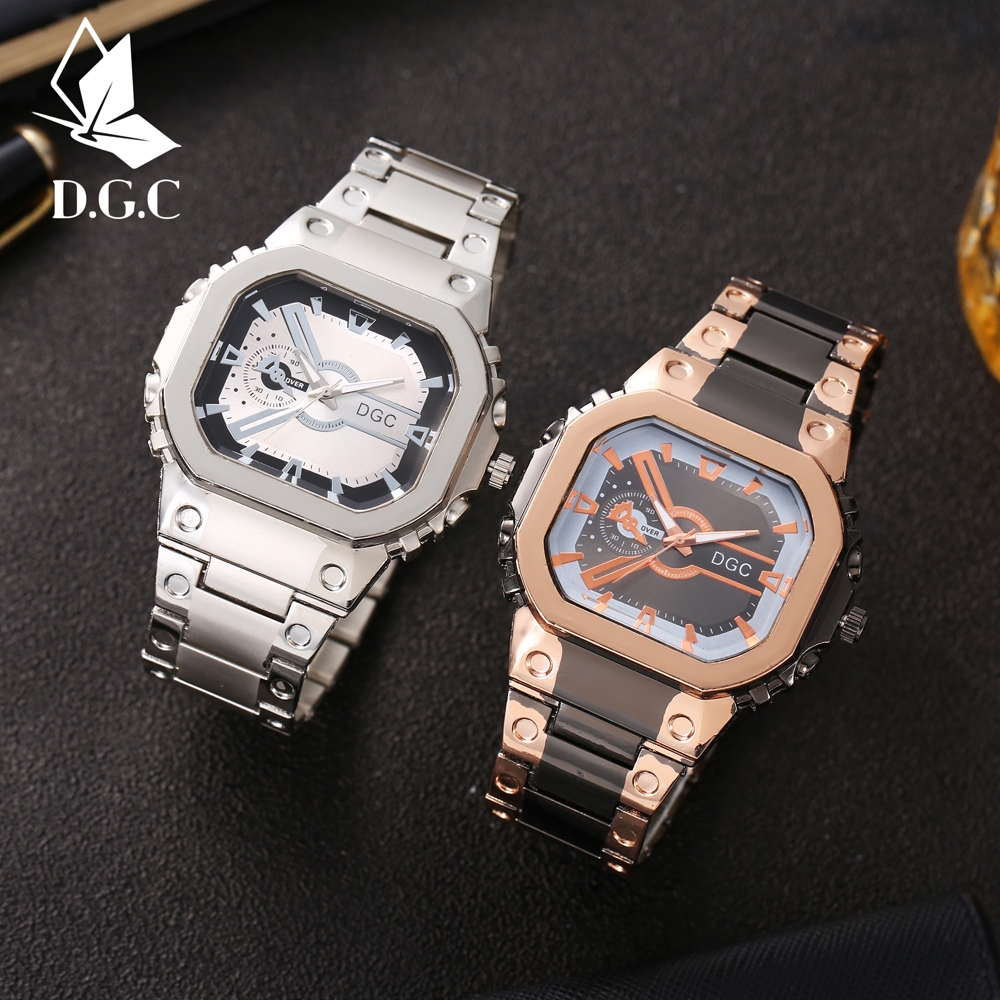 Jual DGC M266 Jam Tangan Pria Business Fashion Rantai Stainless Steel ...