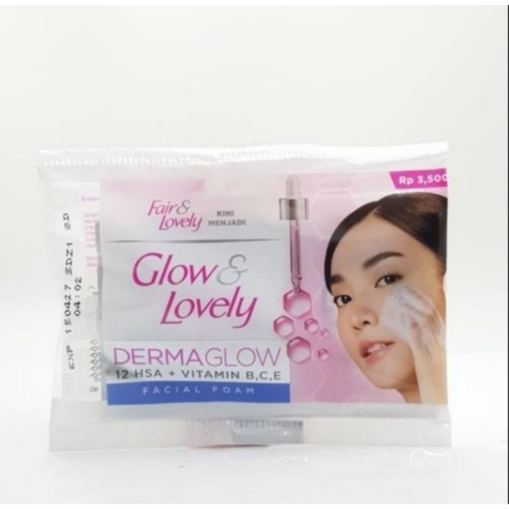 Jual GLOW & LOVELY FACIAL FOAM SACHET MULTIVITAMIN FAIR & GLOW WHITENING 9GR [KEMASAN BARU ...
