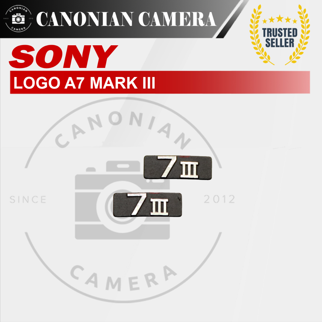 Jual Logo Emblem Nameplate Sony A7 Mark III Kualitas Super | Shopee ...