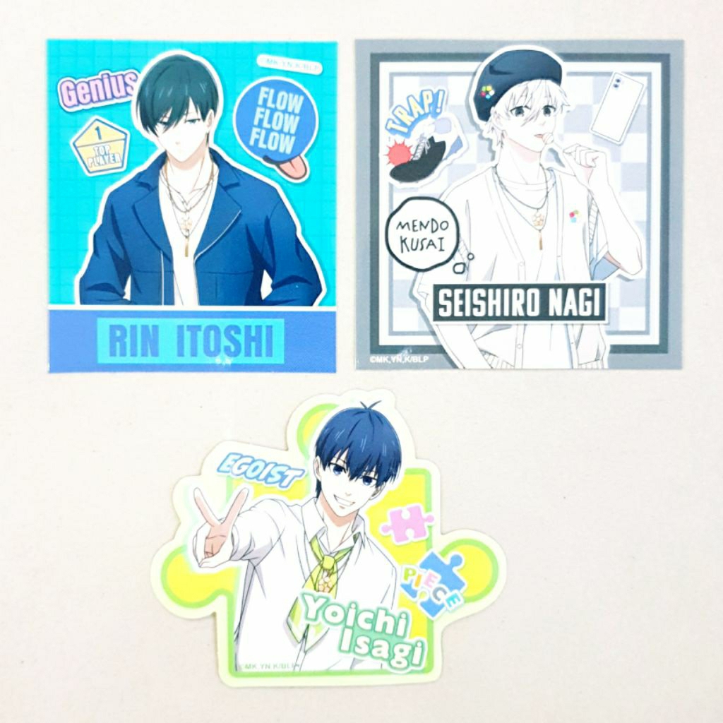 Jual [SET] Blue Lock Sticker - Rin + Isagi + Nagi | Shopee Indonesia