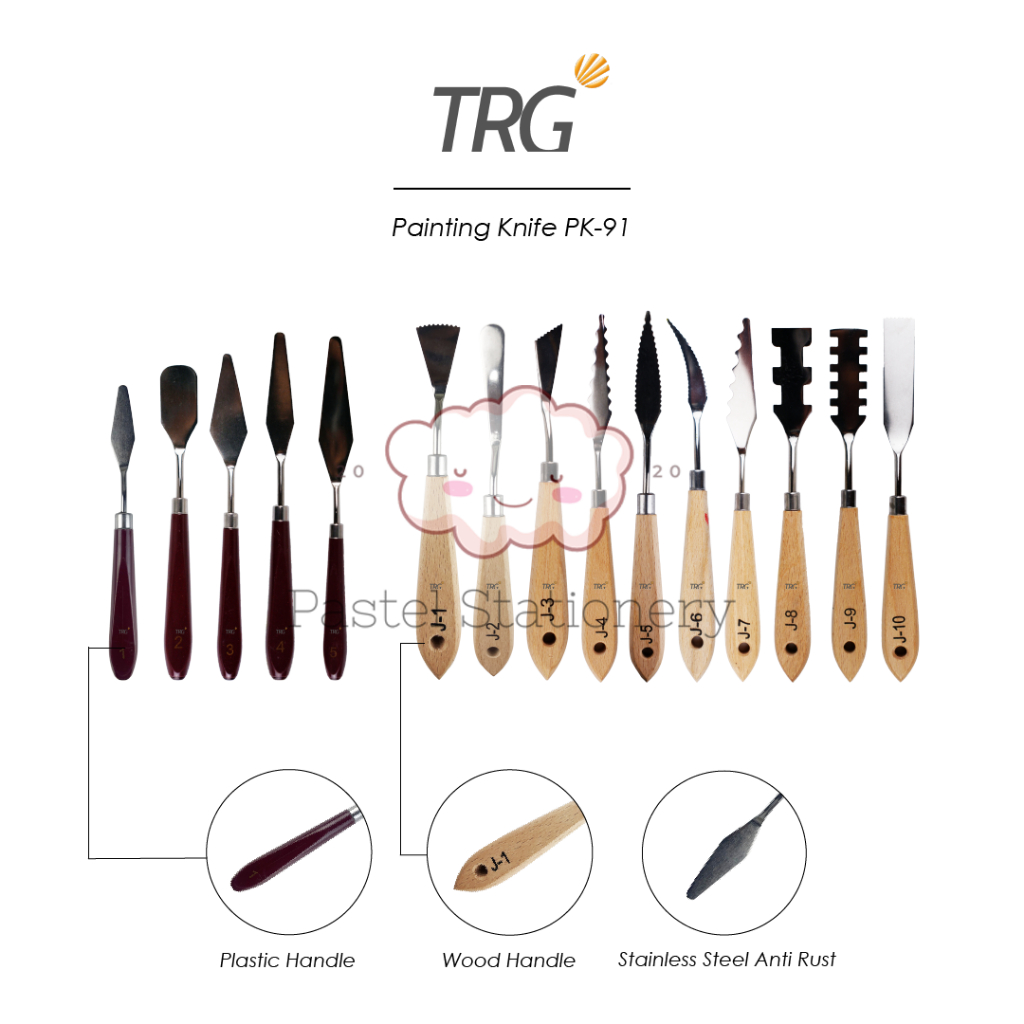 Jual TRG Painting Knife Clay Cake Frosting Art Mixing Palette PK-91 ...