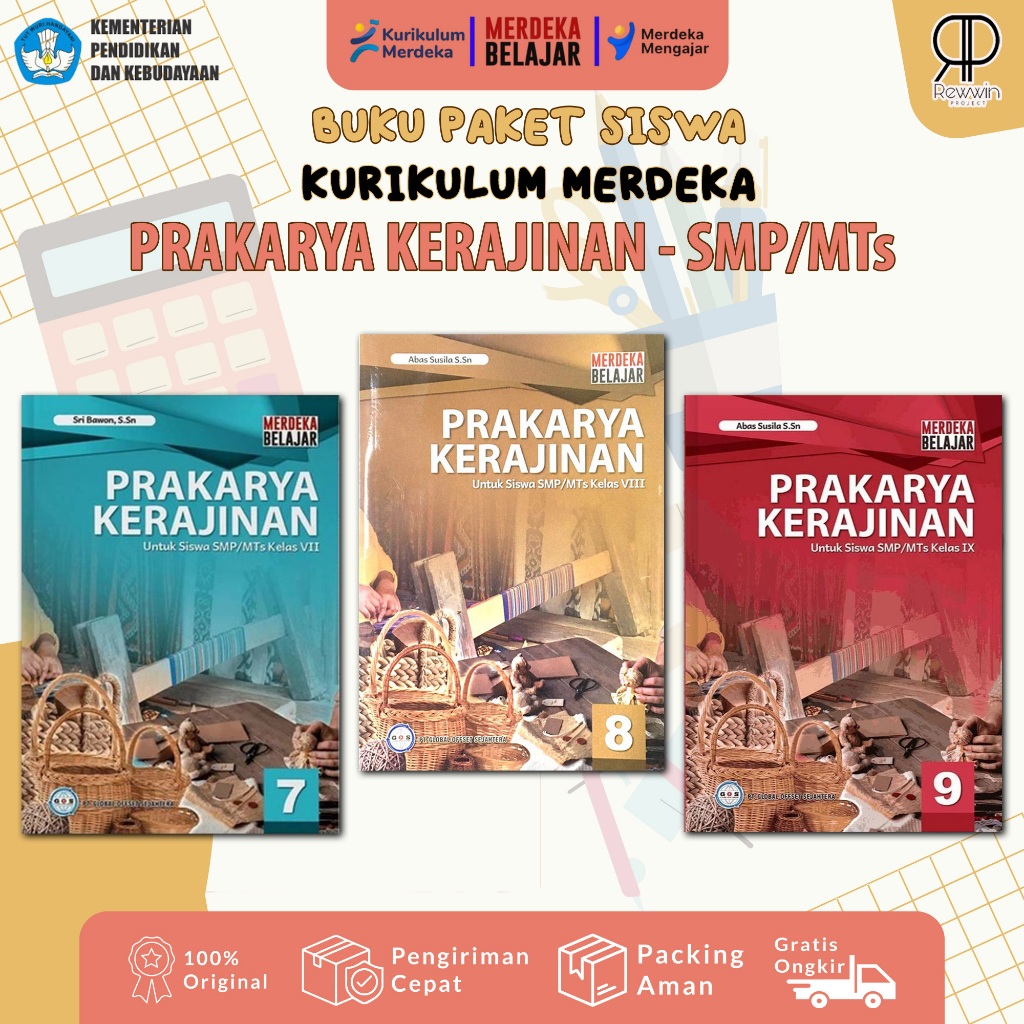 Jual Buku Prakarya Kerajinan SMP/MTs Kelas 7–9 | Kurikulum Merdeka | Penerbit Global Offset ...