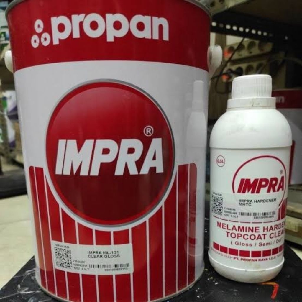 Jual IMPRA MELAMINE ML-131 CLEAR GLOSS /DOFF/SEMI + OBAT UKURAN 5LT ...
