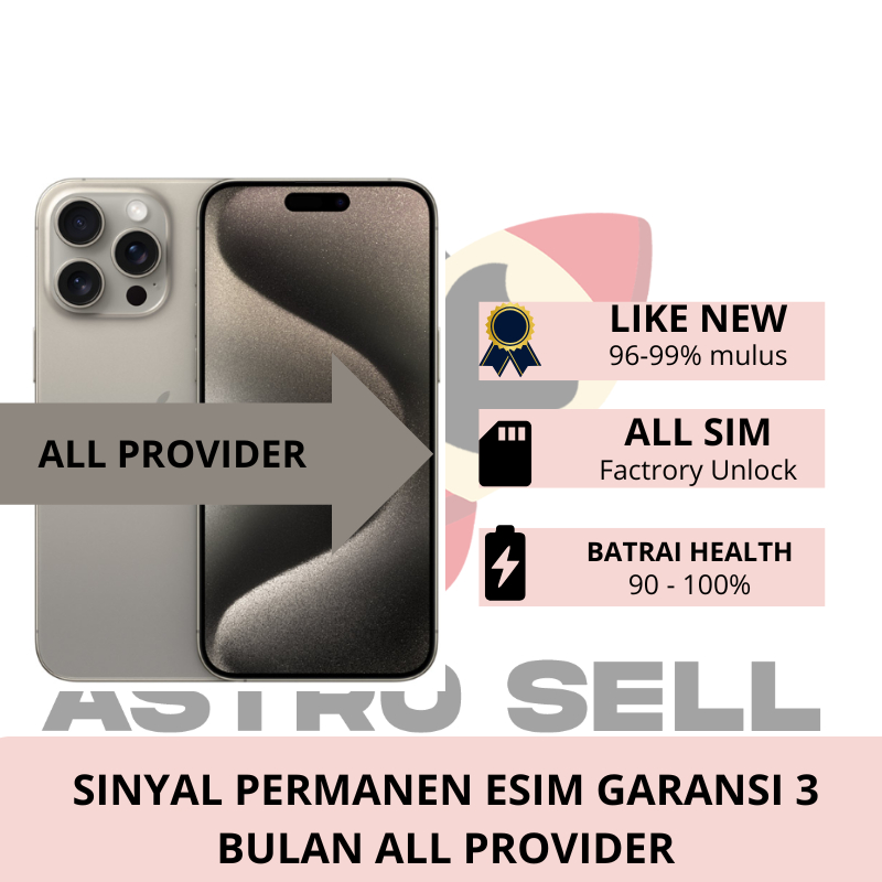 Jual IP 15PRO/PROMAX 128GB/256GB/512GB/1TB SECOND HAND FACTORY UNLOCK | Shopee Indonesia