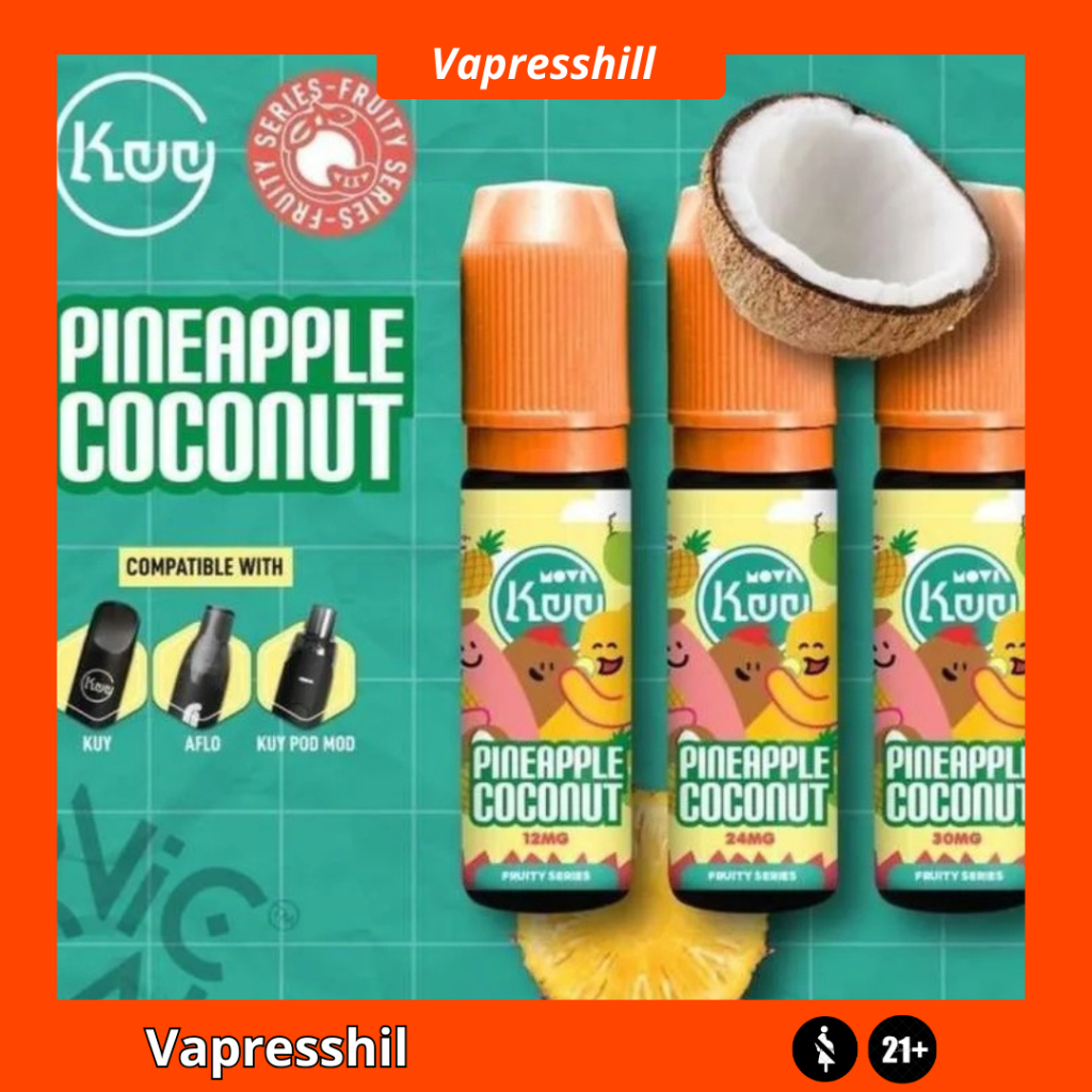 Jual Kuy liquid Pineapple Coconut Salt Nic 15ML by MOVI | Shopee Indonesia