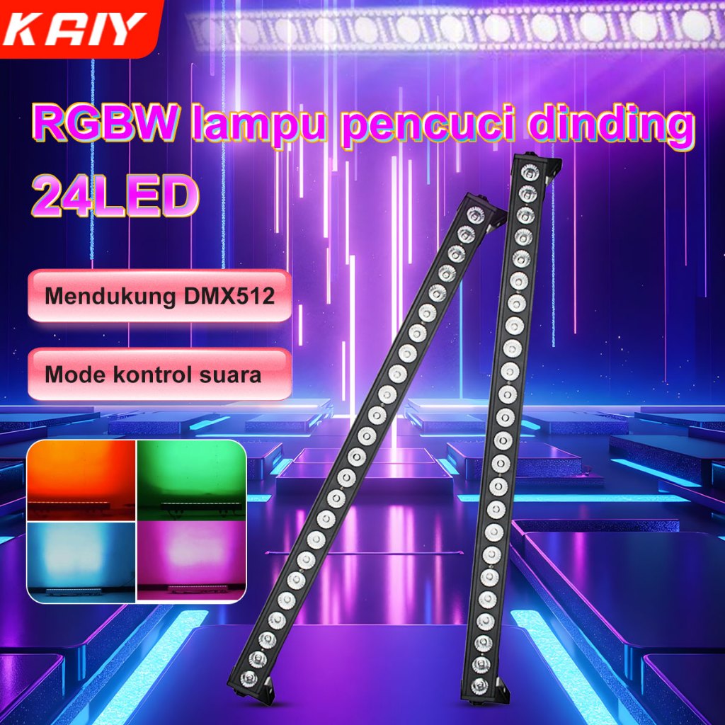 Jual KAIY 3IN1 LED Wall Washer Lampu 24x10W Full Colour Lampu LED MIXER ...
