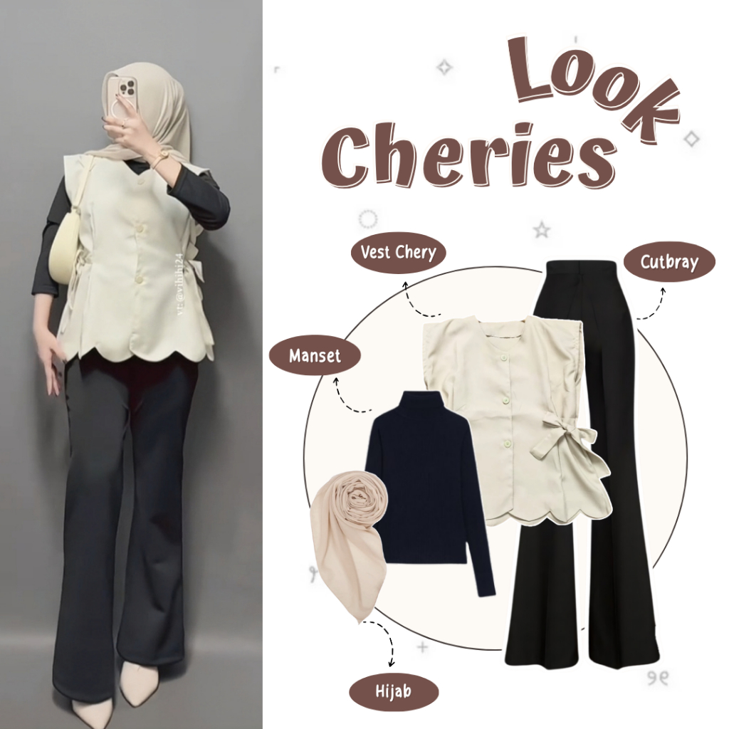 Jual sharenaoutfit - 4 IN 1 One Set Hijab Korean Outfit Style Remaja ...
