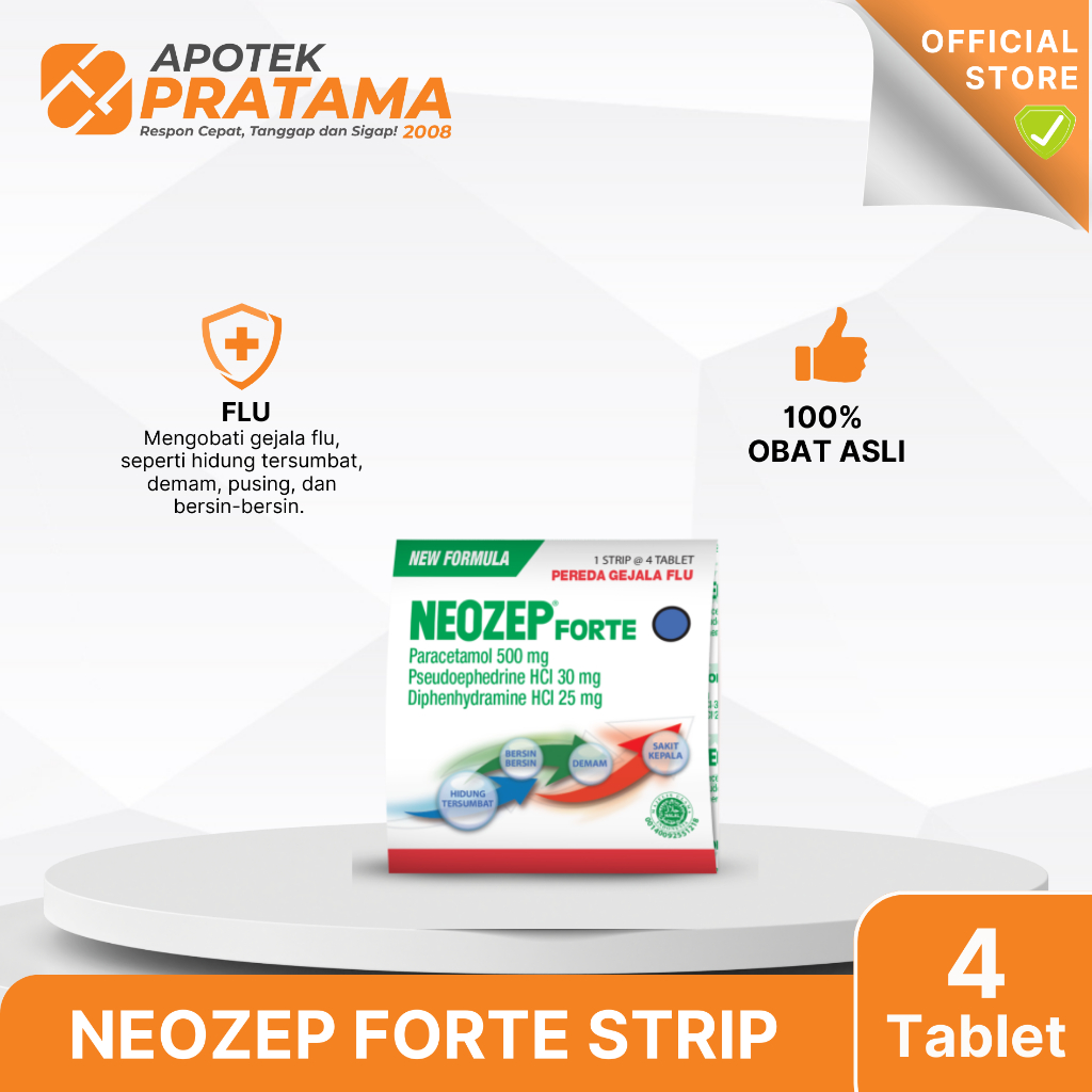 Jual NEOZEP STRIP 4'S TABLET / NEOZEP TABLET | Shopee Indonesia