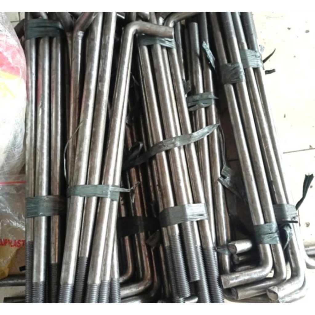 Jual besi angkur st 41 M16(5/8") x 80cm x10 bahan st 41 panjang 80cm ...