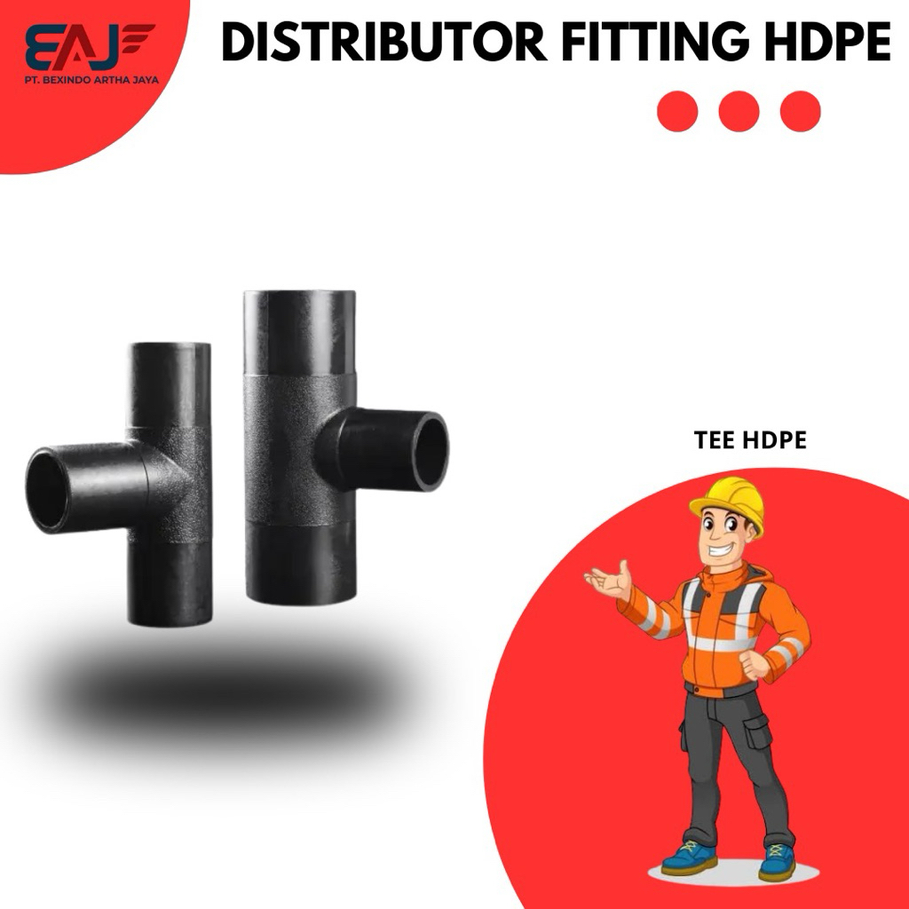 Jual Equal Tee Butt Fusion 90mm Pn10 - Tee Hdpe 3" Inch Pn10 - Fitting ...