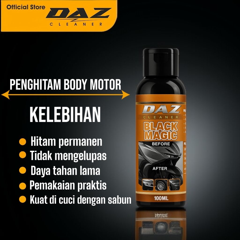 Jual Black magic penghitam body motor mobil / penghitam dashboard 30ml ...