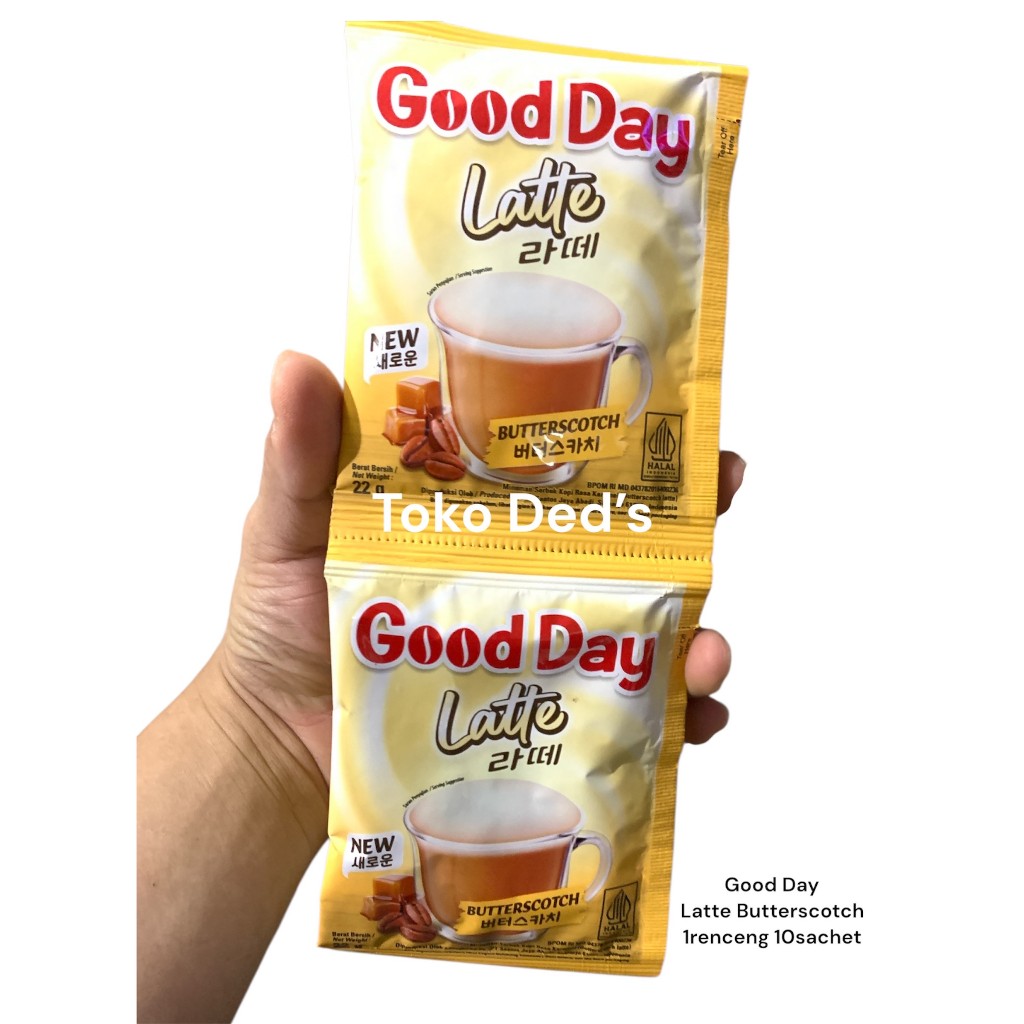 Jual GOOD DAY LATTE 1renceng isi 10sachet | Shopee Indonesia