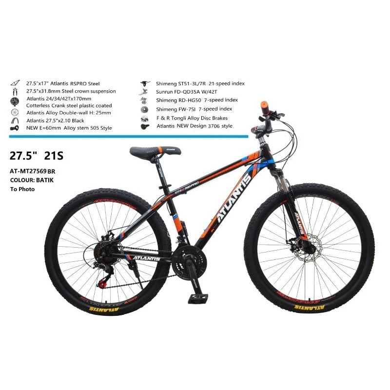Jual SEPEDA GUNUNG ATLANTIS 27,5 - 26 - 24 - 20 INCH MTB OPERAN 21 ...