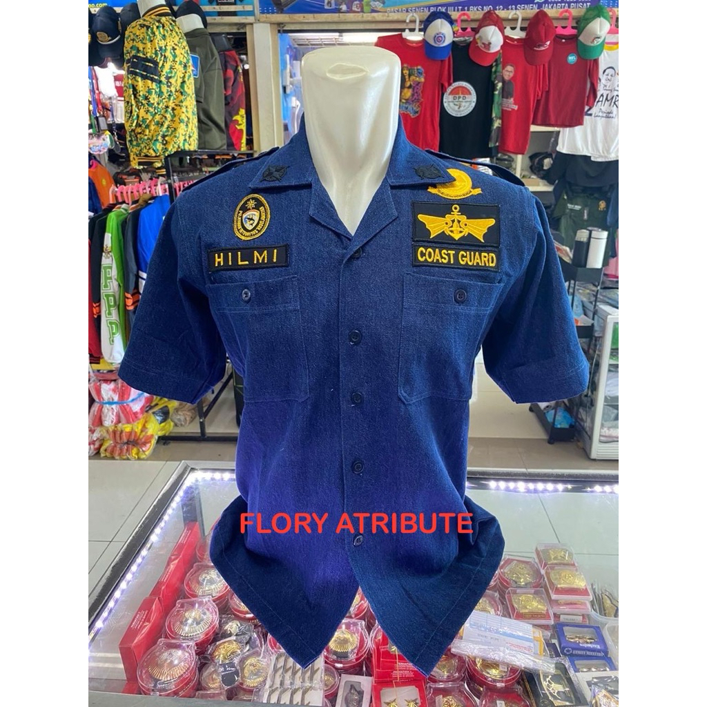 Jual SERAGAM KPLP/COAST GUARD BAHAN JEANS UNTUK PRIA BORDIR TIDAK ...