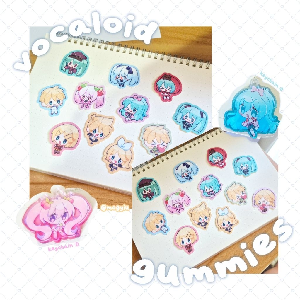 Jual Vocaloid Gummies Series: Keychain & Sticker by @mogyiu | Shopee ...