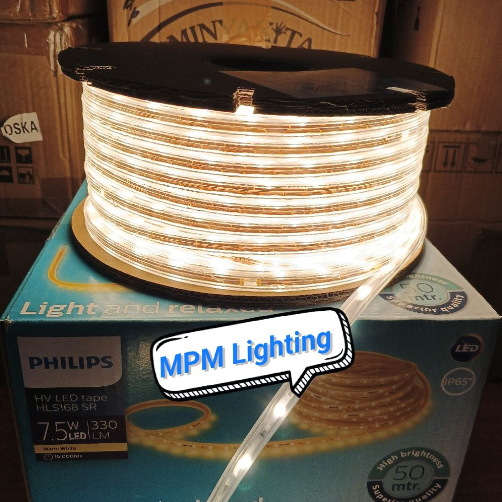 Jual PHILIPS HLS168 LED Selang 7,5W/M 3000K Outdoor/ Strip Light Selang ...