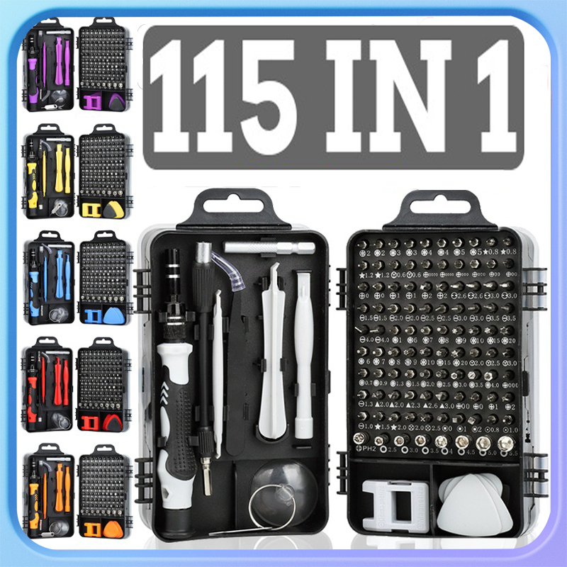 Jual 【𝒁𝑶𝑹𝑰𝑬𝑺】Obeng Set 115 in 1 Multifungsi Obeng serbaguna Mini ...