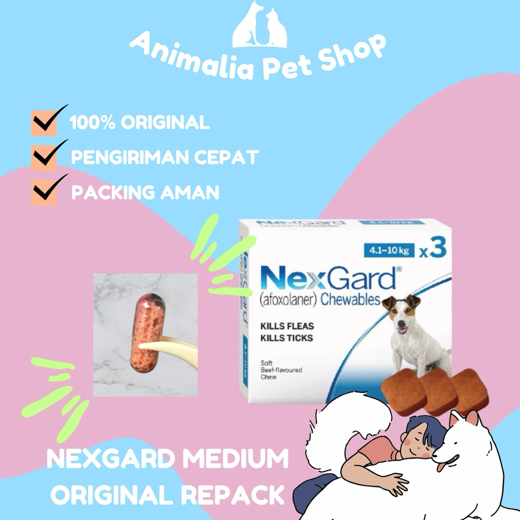 Jual Nexgard Medium Dog / Obat Kutu Anjing (4-10 kg) Original Repack | Shopee Indonesia
