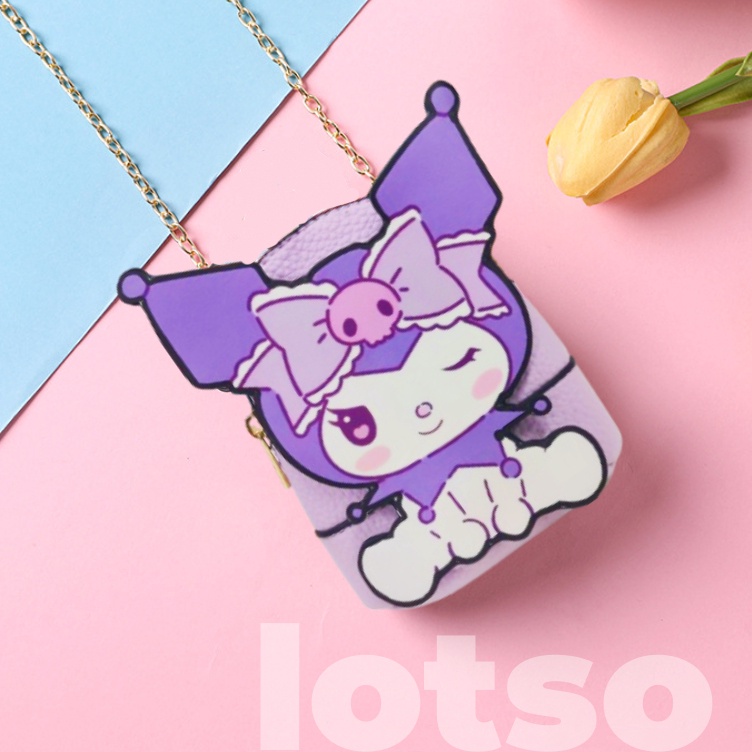 Jual Tas lucu kuromi anak perempuan tas selempang boneka tas lotso toy ...