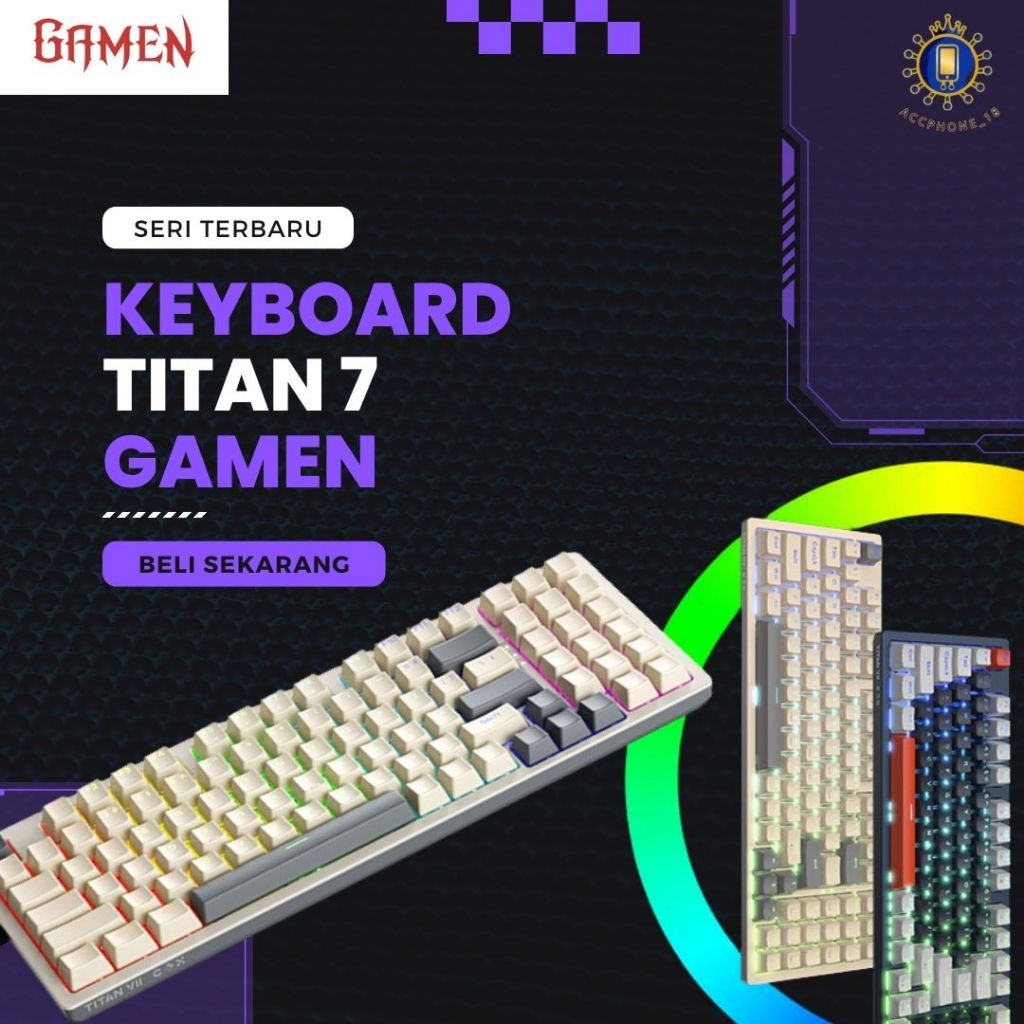 Jual GAMEN TITAN 7 MECHANICAL GAMING KEYBOARD | Shopee Indonesia