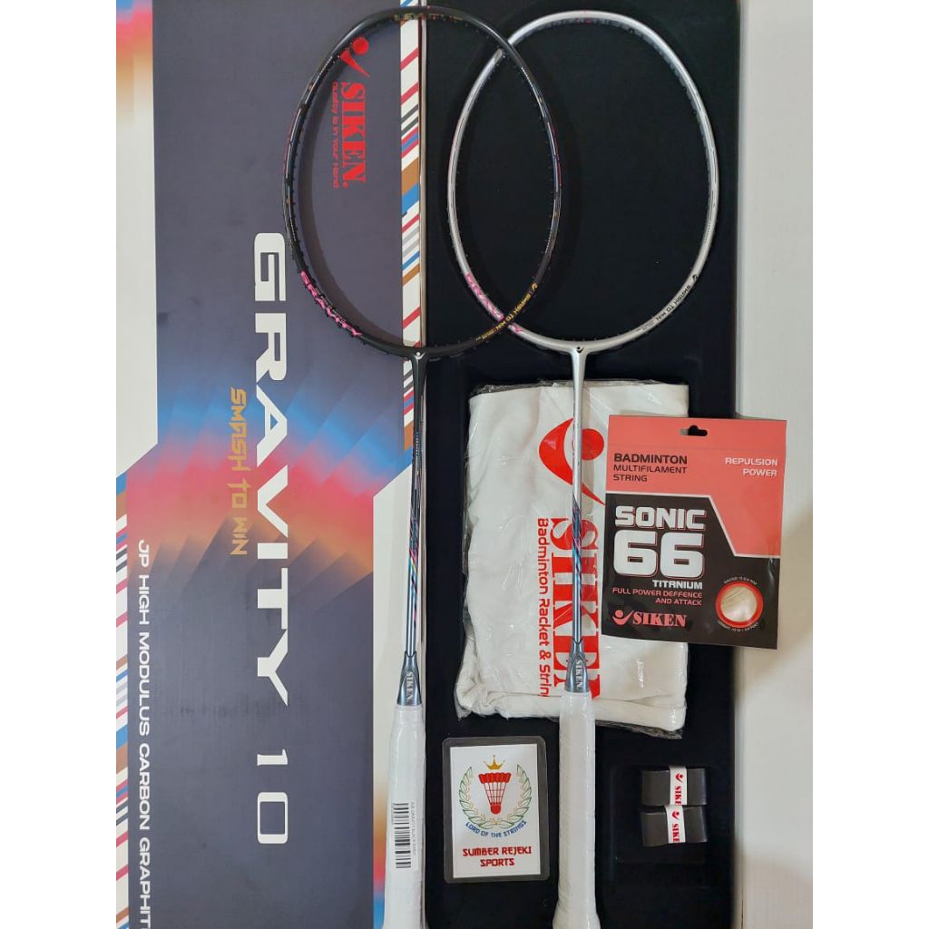 Jual Raket Badminton / Bulutangkis Siken Gravity Ten Original Fullset ...