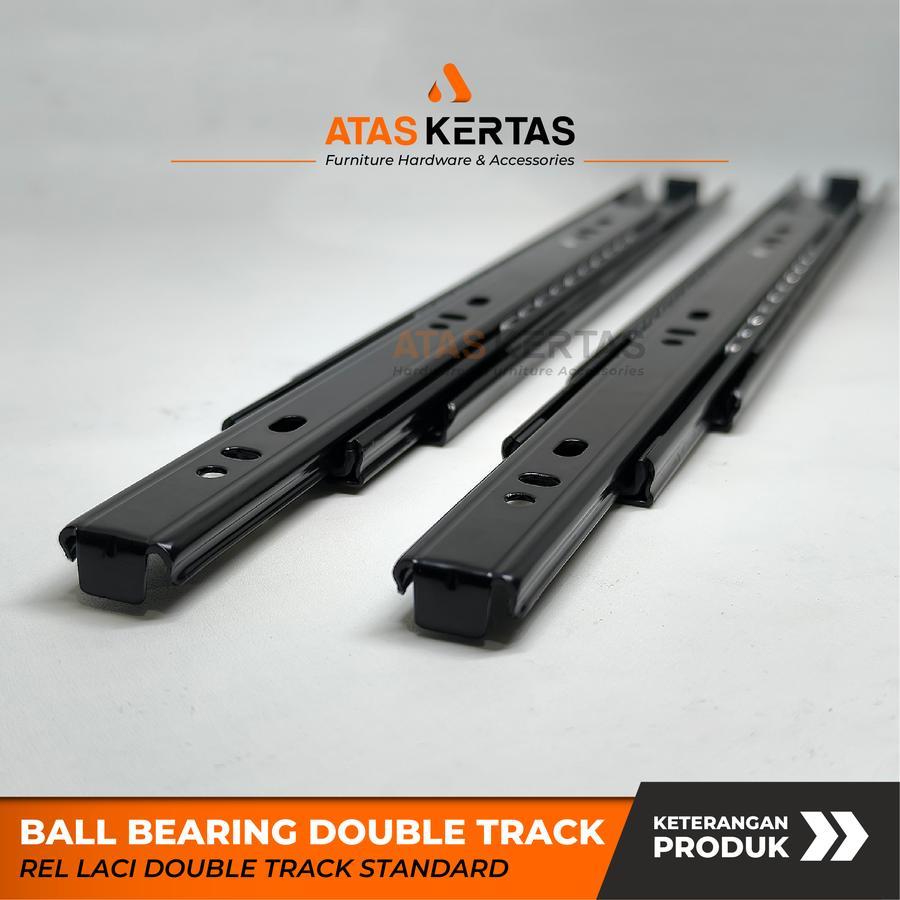 Jual rel laci double track full extension standard ball bearing ...