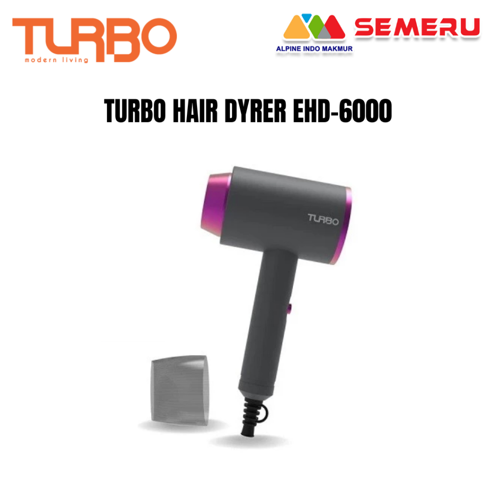 Jual TURBO HAIR DRYER GREY HAIR DRYER EHD-6000 (GREY DAN WHITE ...