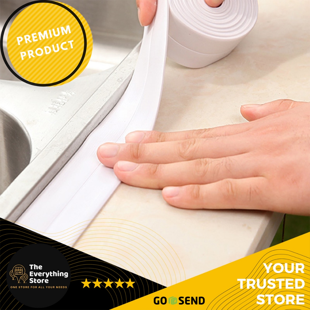 Jual PREMIUM Strip Isolasi Perekat Lakban Seal Tape Sink Basing Edge ...