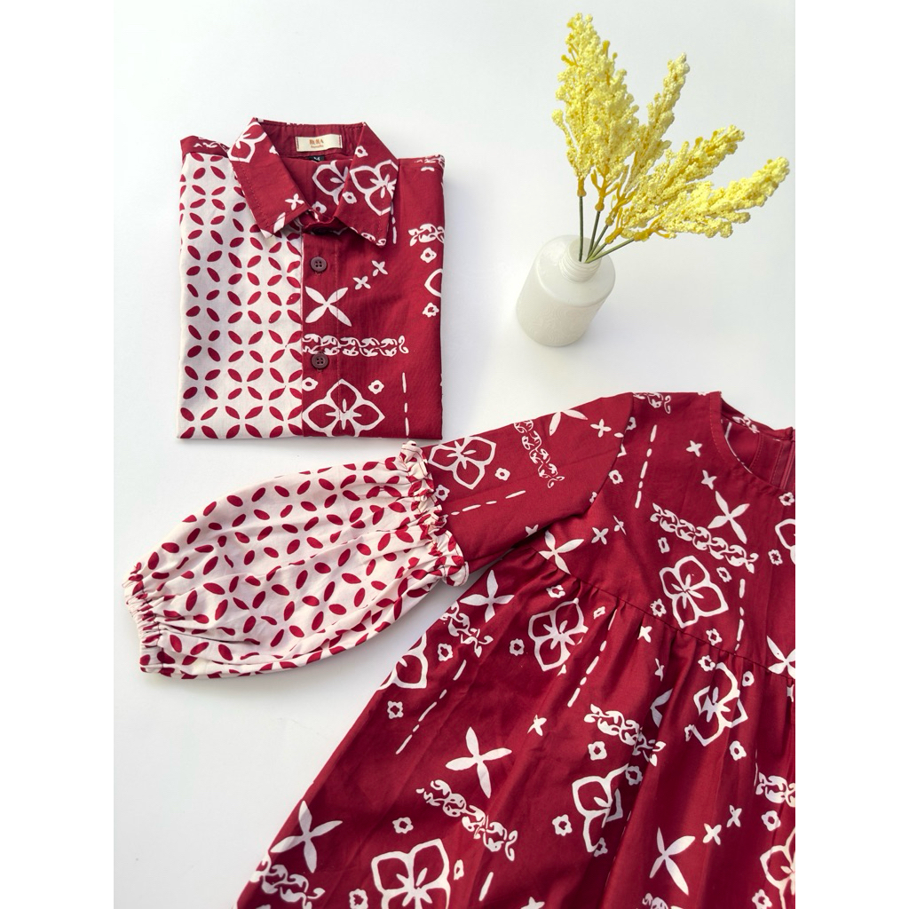 Jual Batik maroon couple anak | Shopee Indonesia