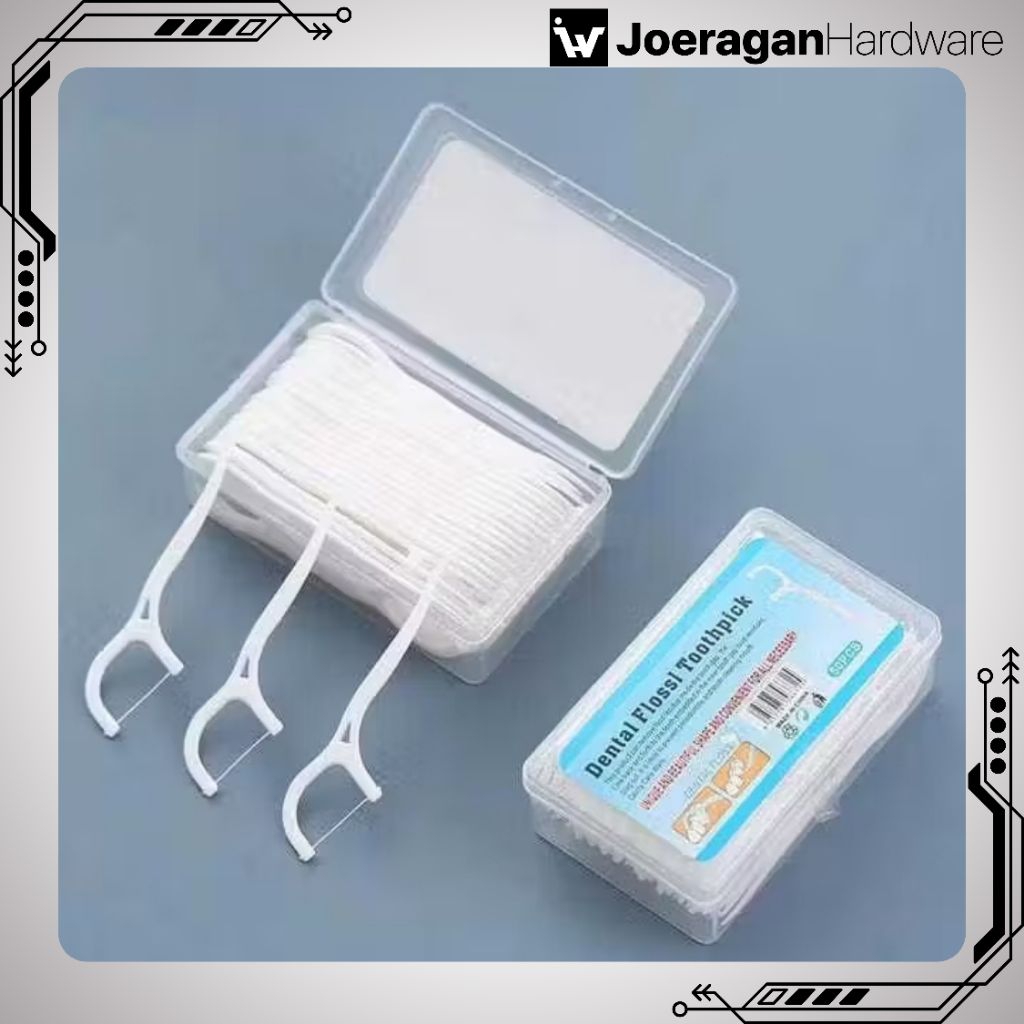 Jual Dental Floss Benang Tusuk Gigi 1 Pack isi 50pcs Benang Pembersih ...