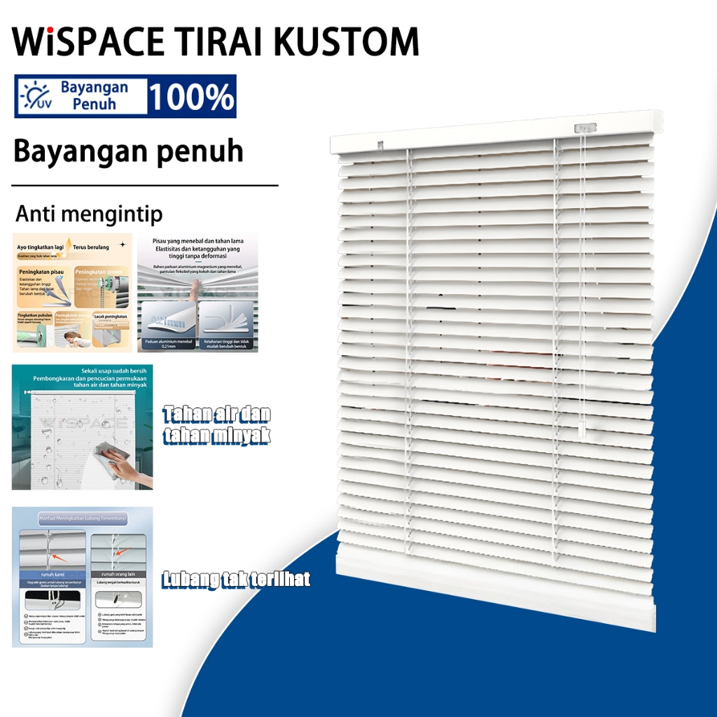 Jual Tirai jendela Venetian Blind tirai jendela aesthetic Horizontal ...