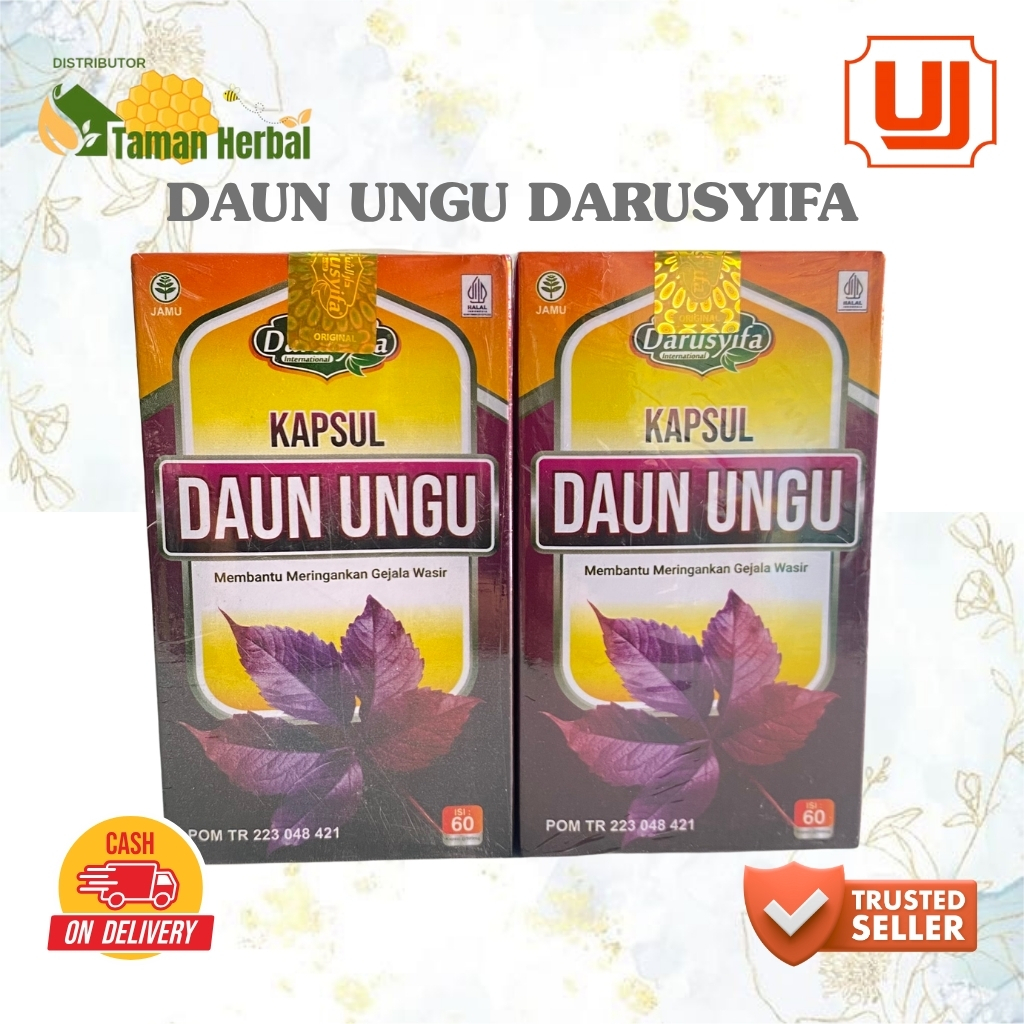 Jual KAPSUL DAUN UNGU DARUSYIFA ISI 60 KAPSUL / KAPSUL DAUN UNGU ATASI WASIR 100% BAHAN ALAMI ...