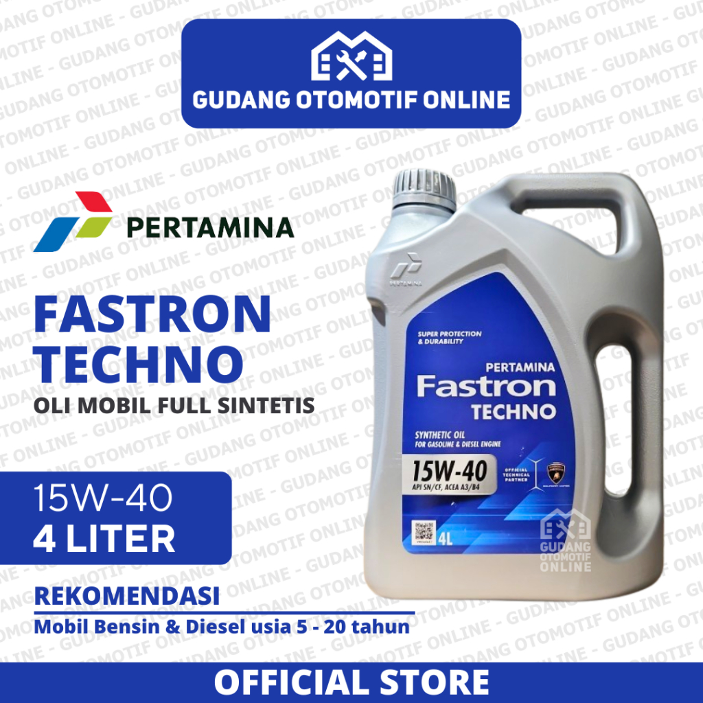 Jual Oli Pertamina Fastron Techno 15W-40 4L 4 Liter - Oli Mesin Mobil ...