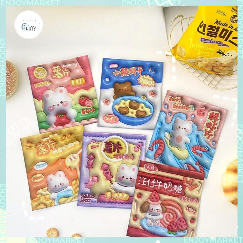 Jual Zipper Plastik Ziplock Plastik Isi Snack Lucu Zip Storage Bag ...