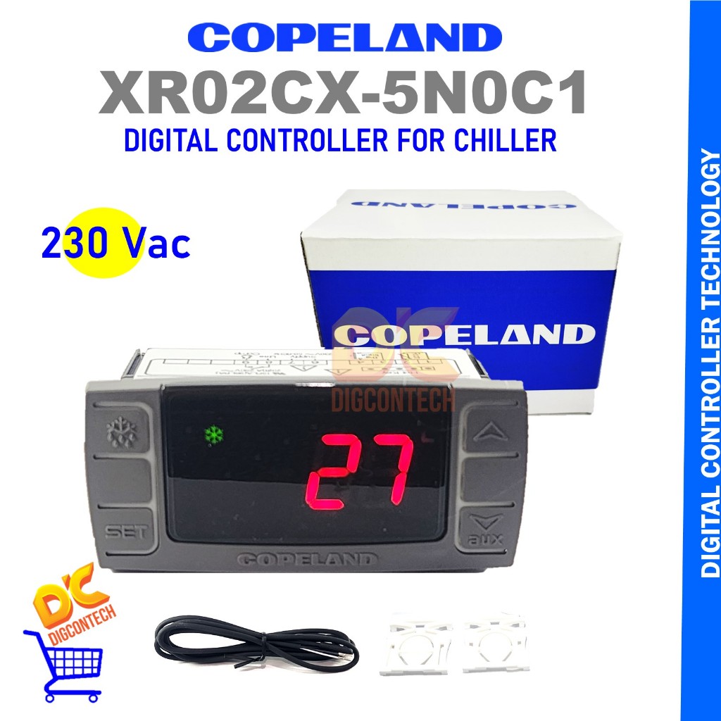 Jual XR02CX Copeland Digital Thermostat Controller XR02CX-5N0C1 1 NTC ...