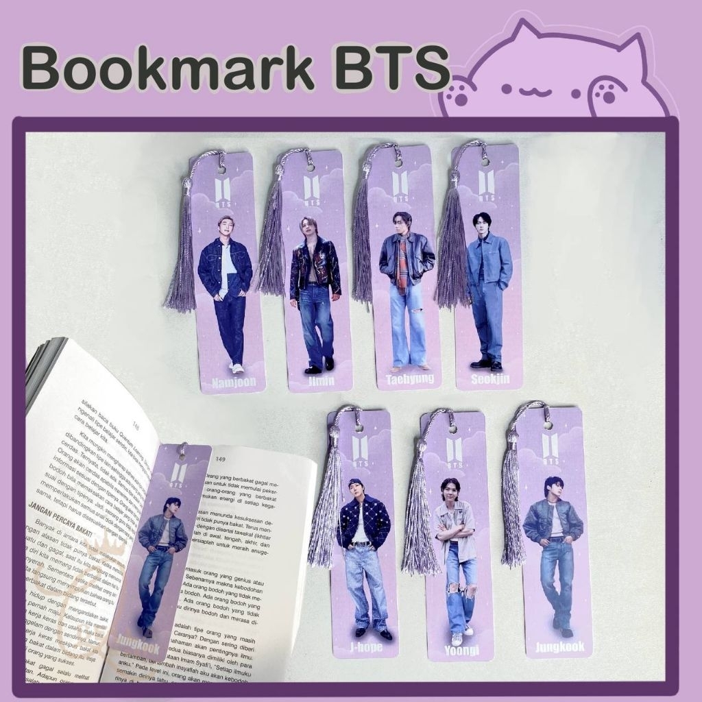 Jual Bookmark BTS Pembatas Buku kpop jungkook rm suga jimin seokjin ...