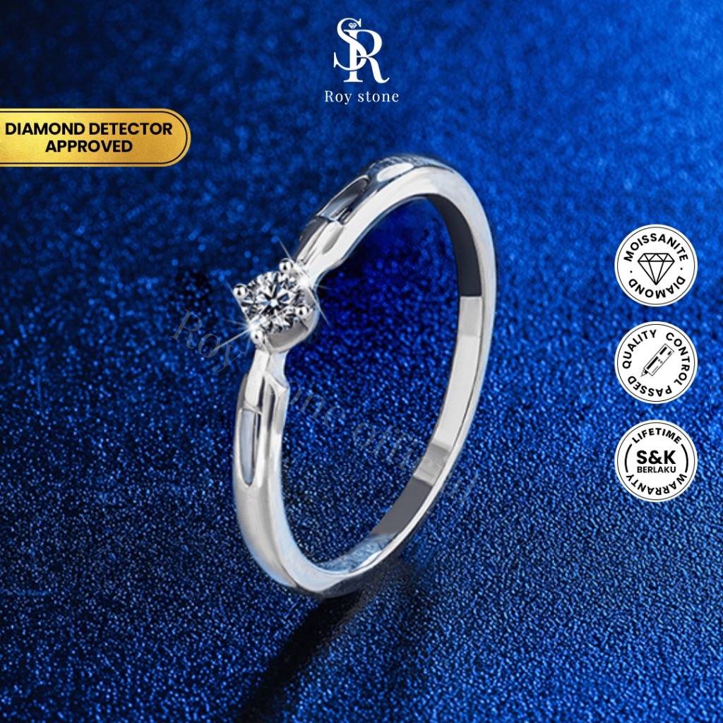 Jual Roystone_Moissanite Cincin Wanita Original Sertifikat GRA ...