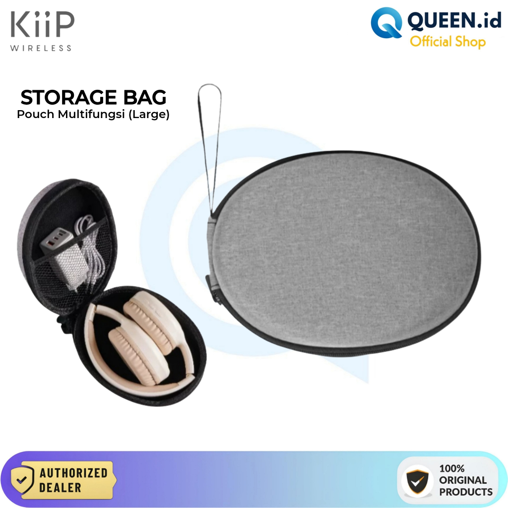 Jual KiiP Storage Bag Multifungsi Tas Penyimpan Case Headset Kabel ...