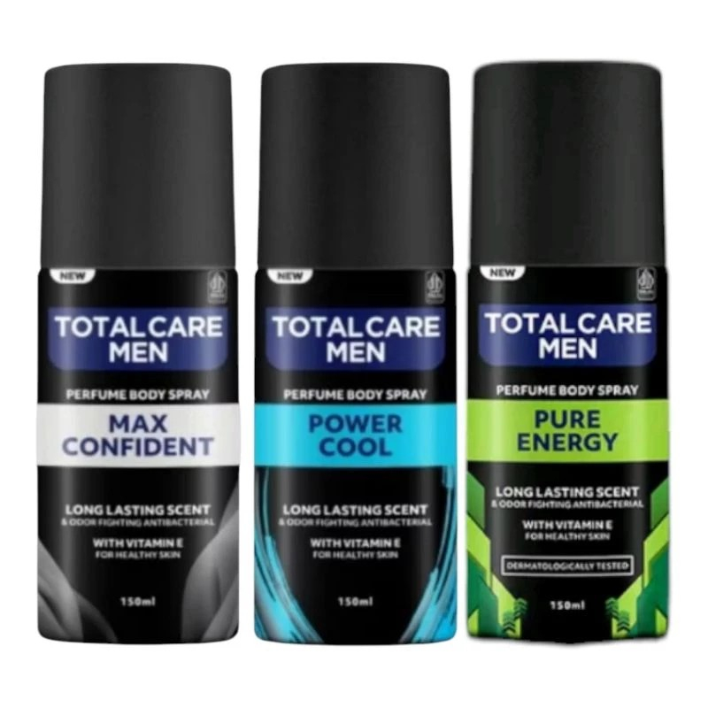 Jual Total Care Men Perfume Body Spray Max Confident Power Cool 150ml ...