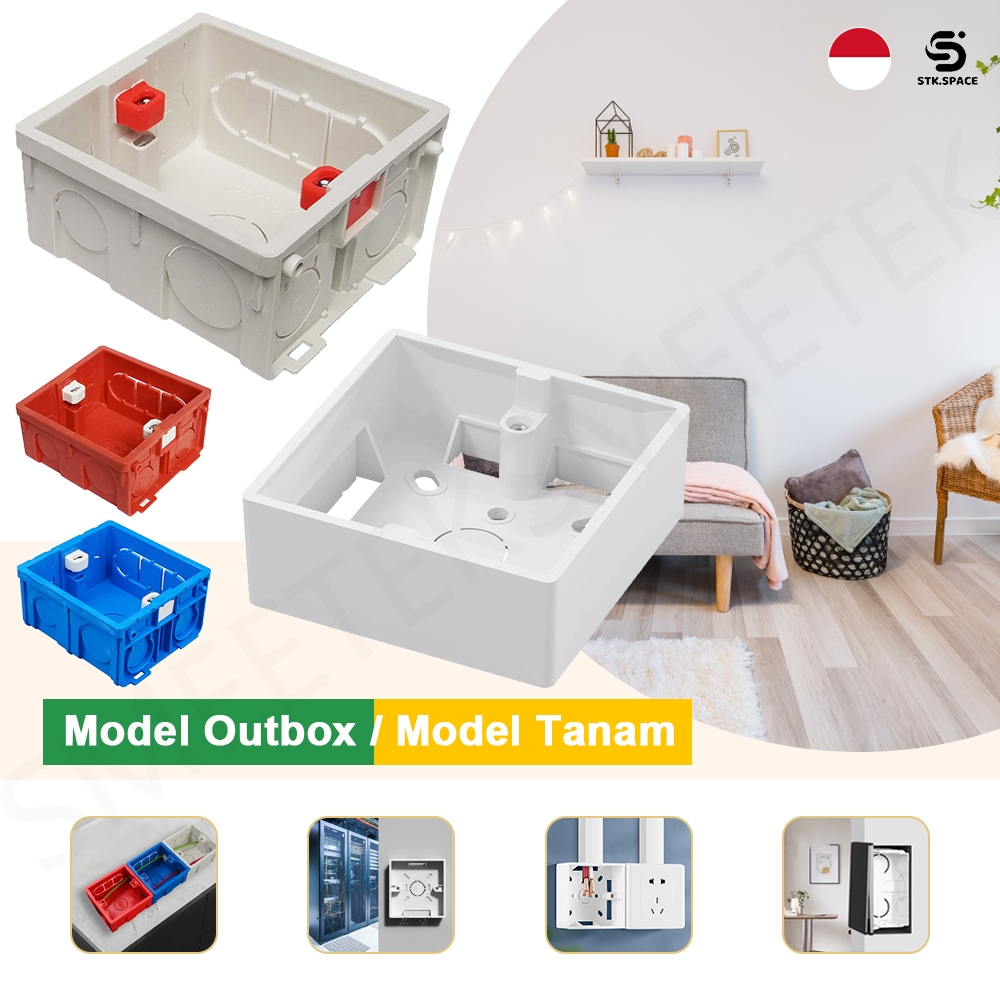 Jual STK Inbow Dus Pemasangan Permukaan Model Tanam Saklar 86mm Model ...