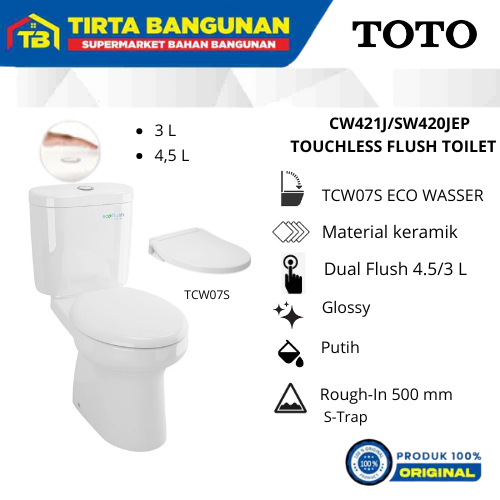 Jual TOTO CW421J / SW420JEP TCW07S CLOSET / KLOSET / TOILET / WC DUDUK ...